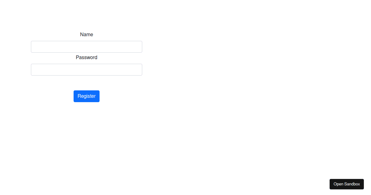 Reactbootstrap Form Codesandbox