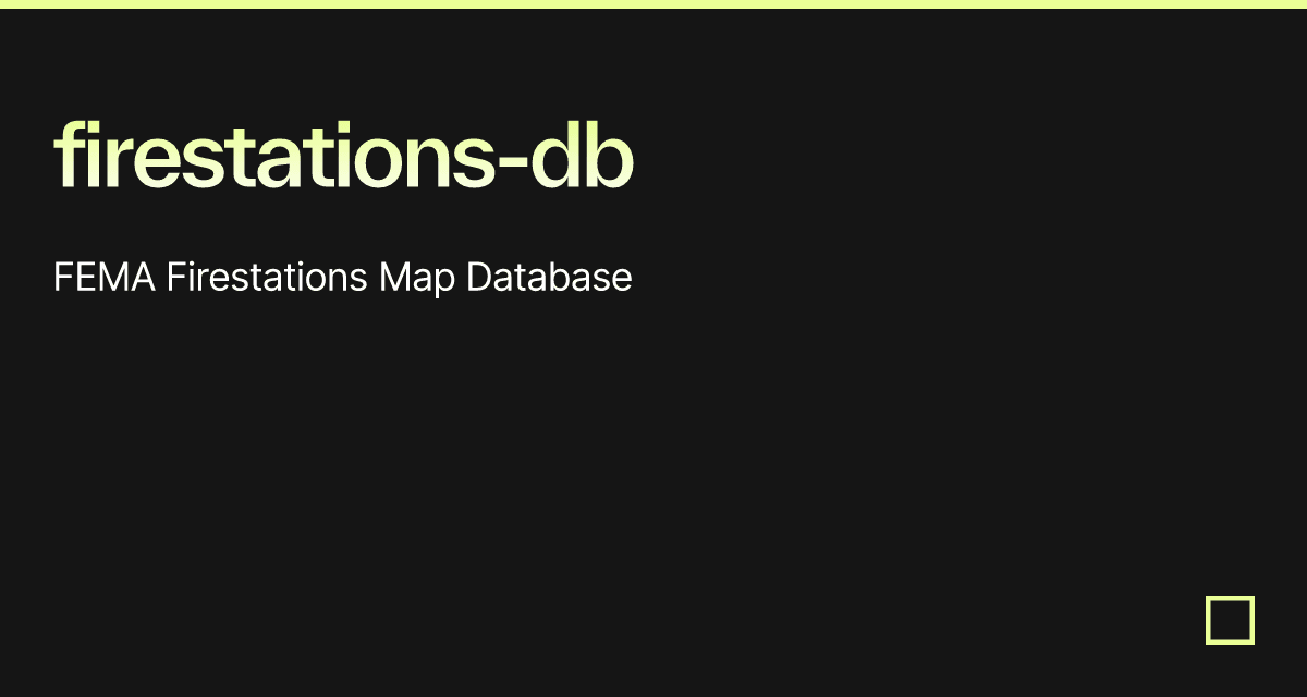 firestations-db - Codesandbox