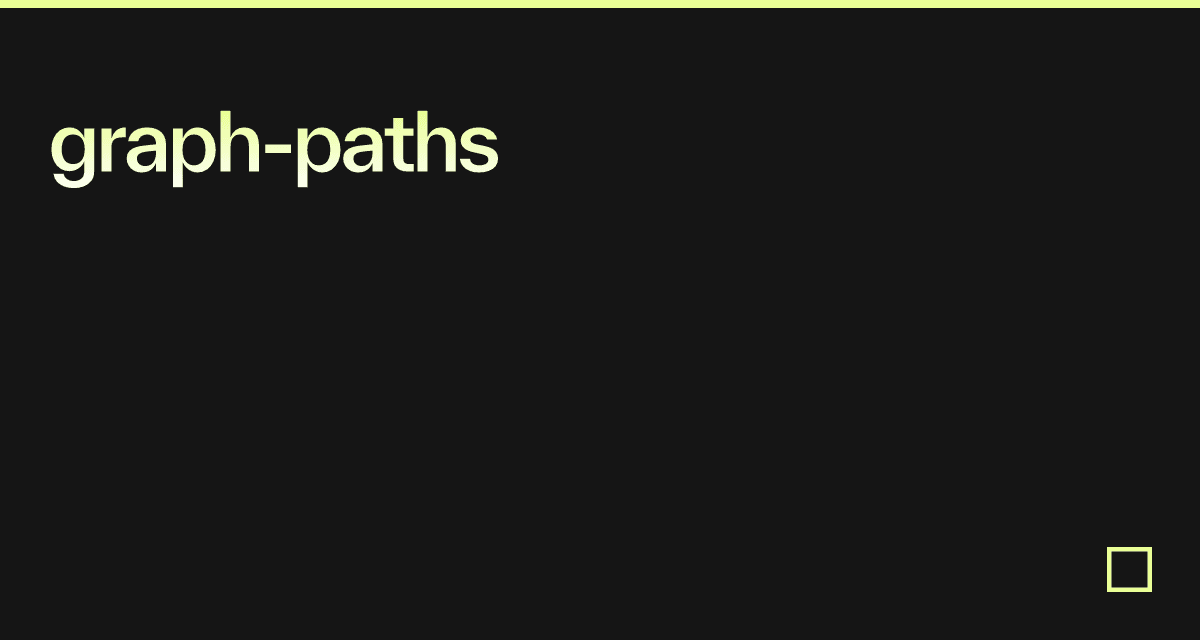 graph-paths - Codesandbox