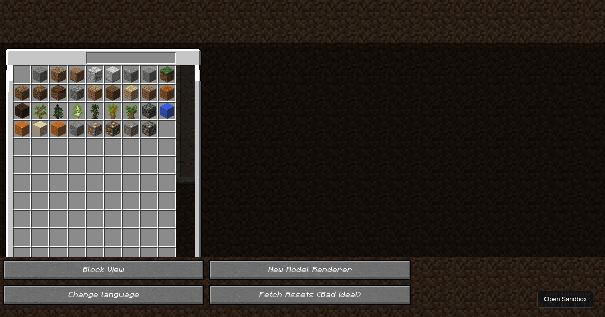Minecraft Superflat Configurator - Codesandbox
