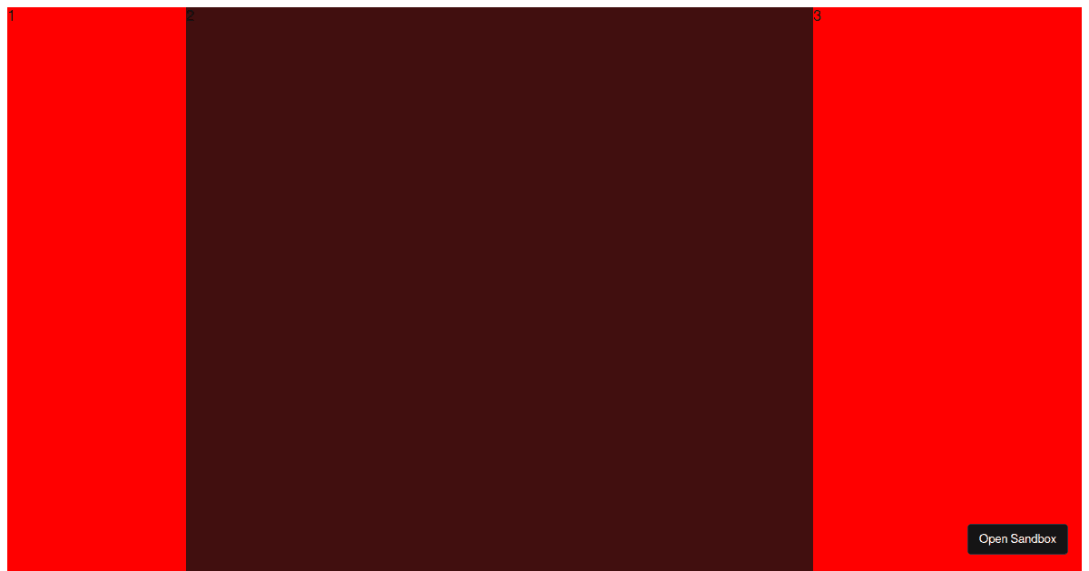 Using Flexbox Create A 3 Column Layout Where Each Column Takes Up A
