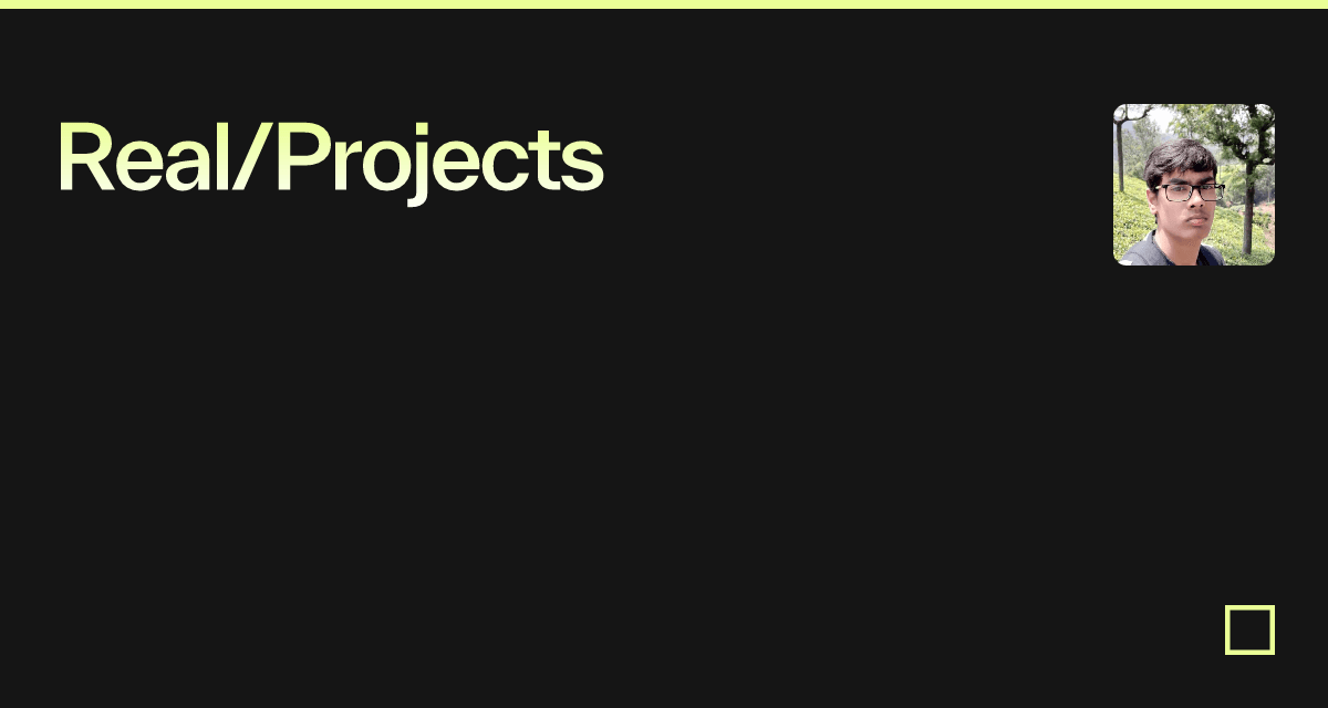 Real/Projects - Codesandbox