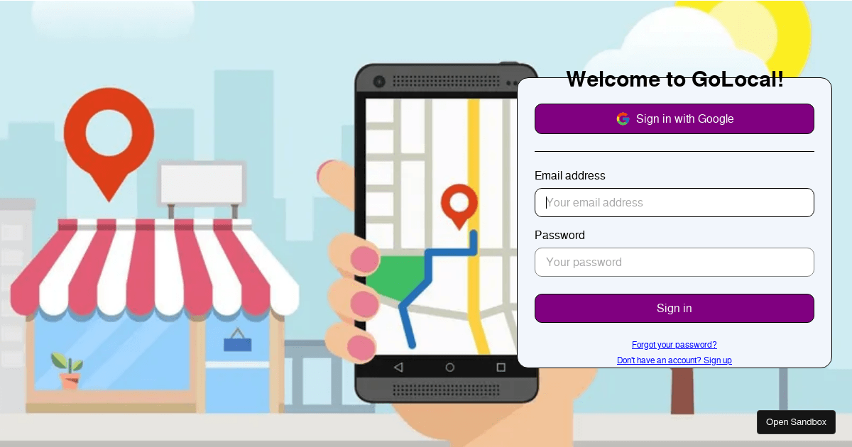 golocal - Codesandbox