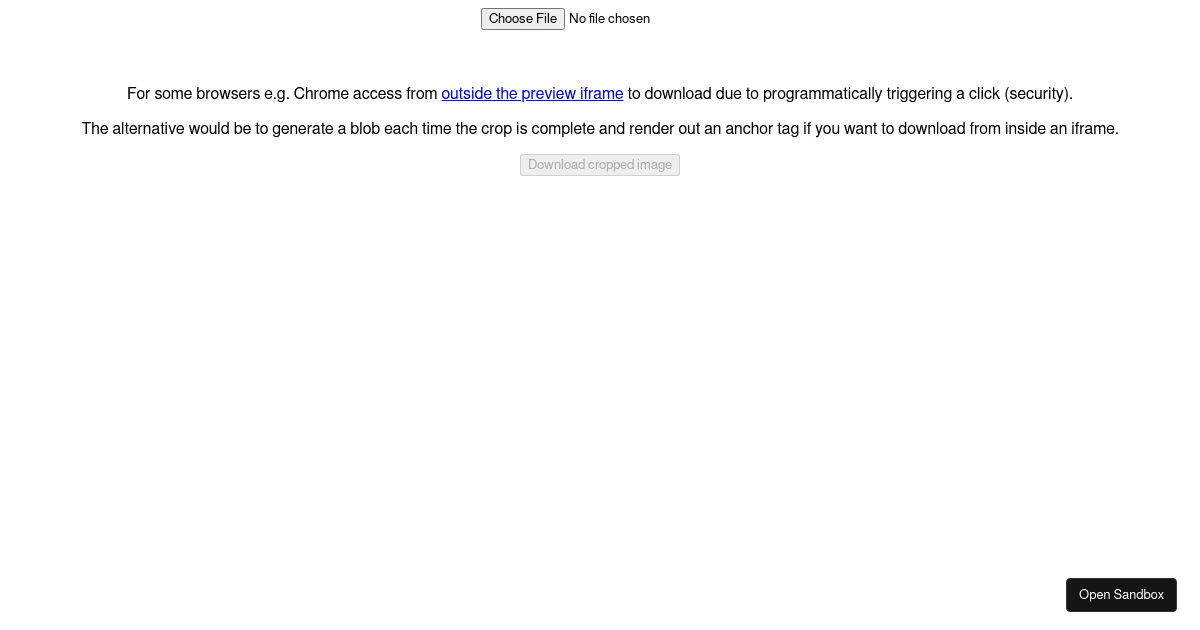 react-image-crop demo with React Hooks - Codesandbox