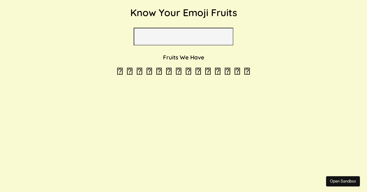 fruit-emoji-react-app - Codesandbox