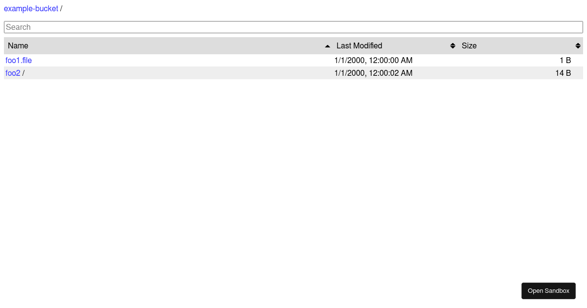 react-s3-browser - Codesandbox
