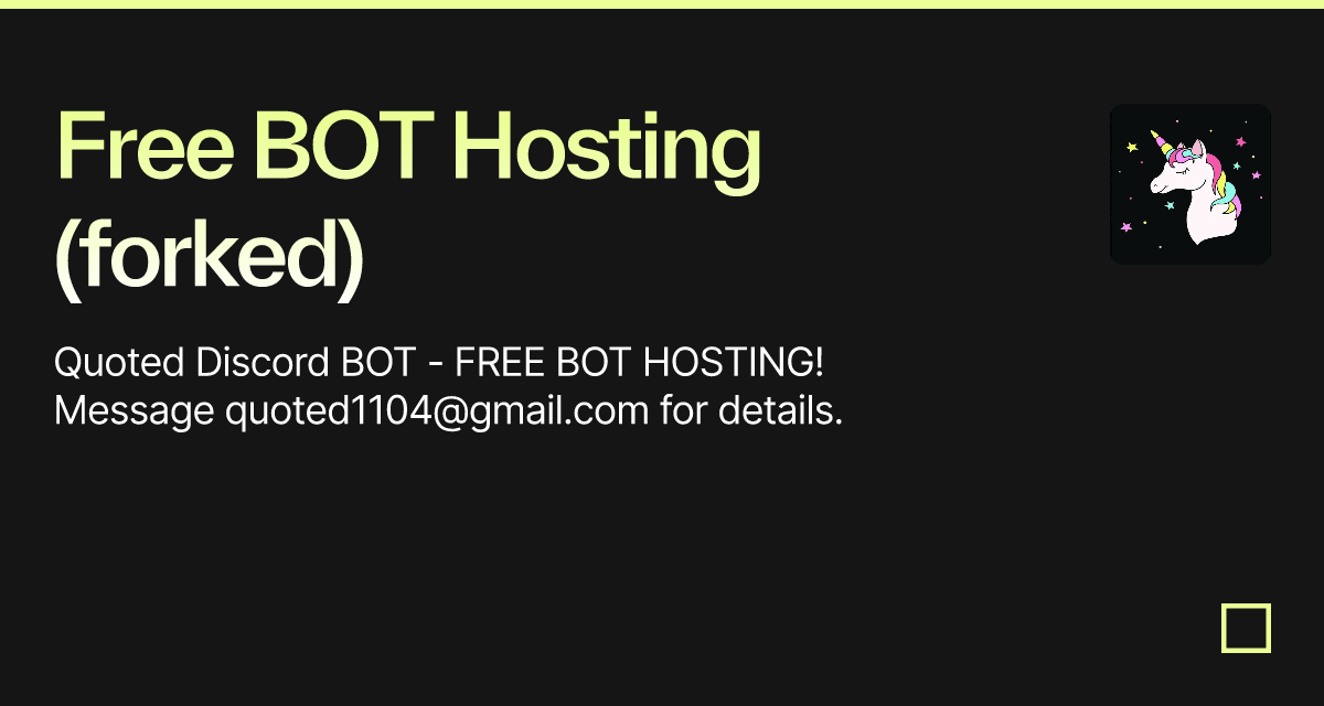 Free BOT Hosting (forked) - Codesandbox
