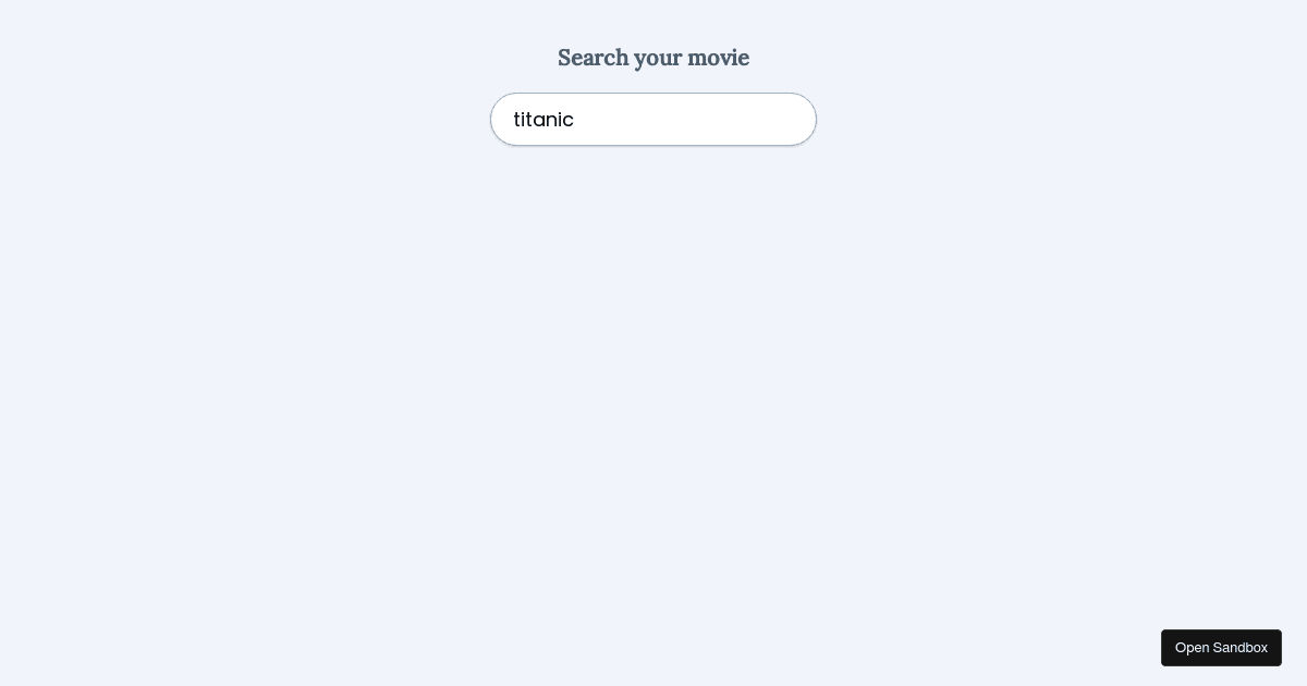 movie-website - Codesandbox
