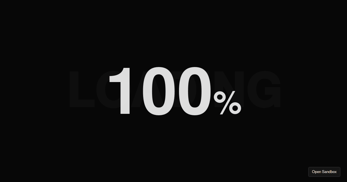 preloader-percent - Codesandbox