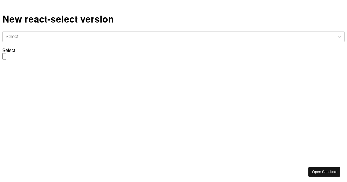 React-Select5-customised (forked) - Codesandbox