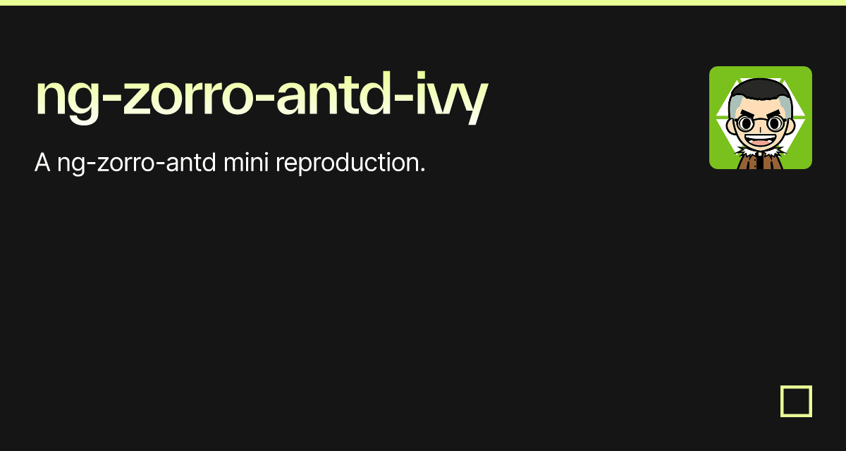 ng-zorro-antd-ivy - Codesandbox