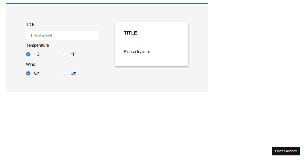 react-weather-widget - Codesandbox
