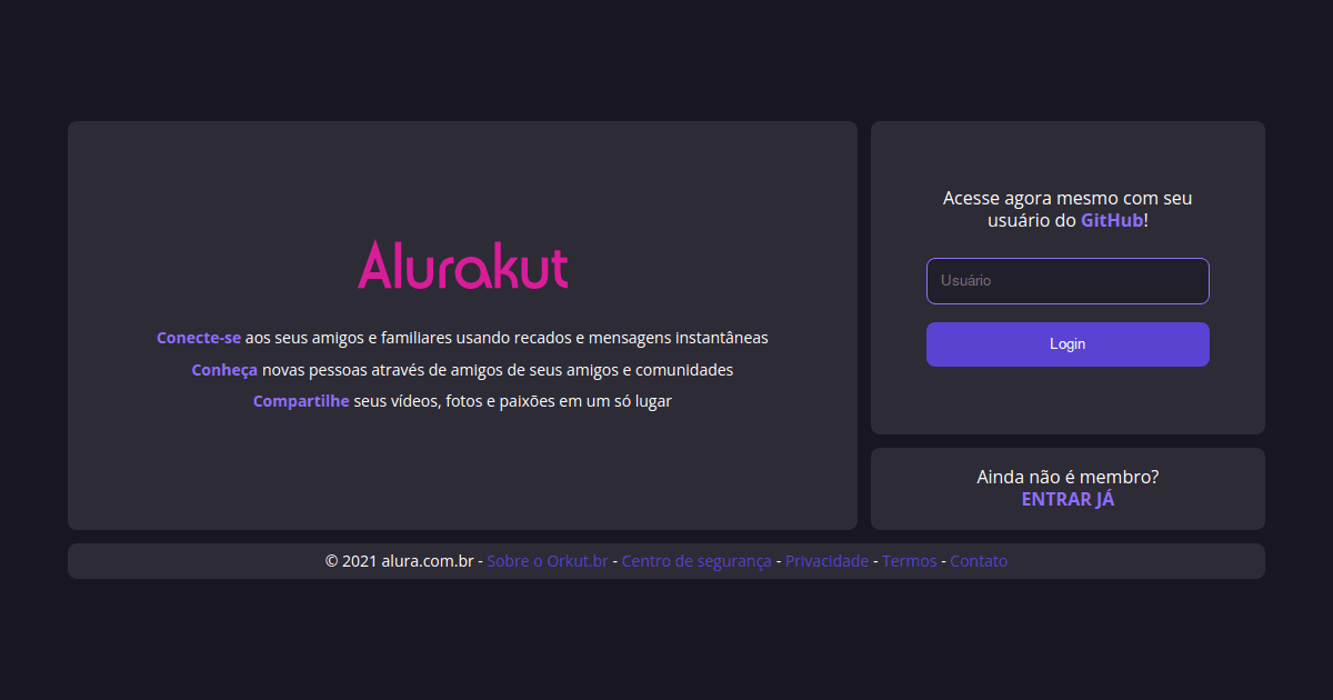 alurakut - Codesandbox