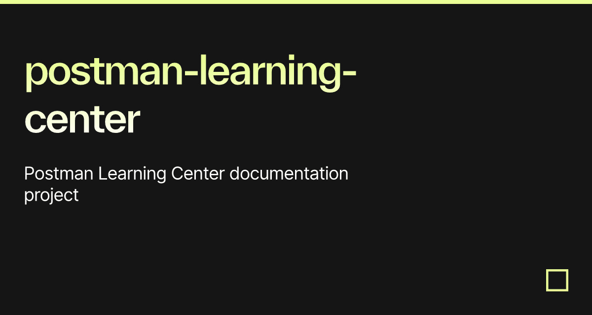 postman-learning-center - Codesandbox