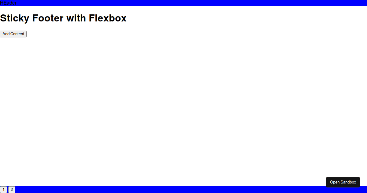 sticky header & footer - Codesandbox sticky header & footer - Codesandbox