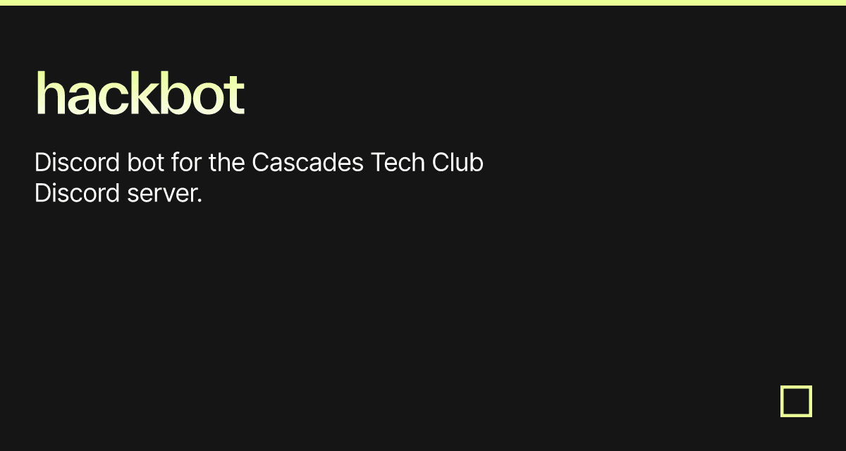 hackbot - Codesandbox