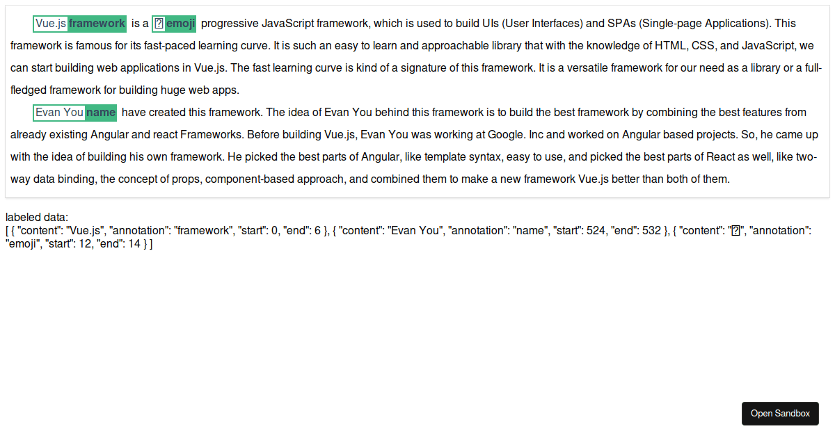 text-annotation - Codesandbox