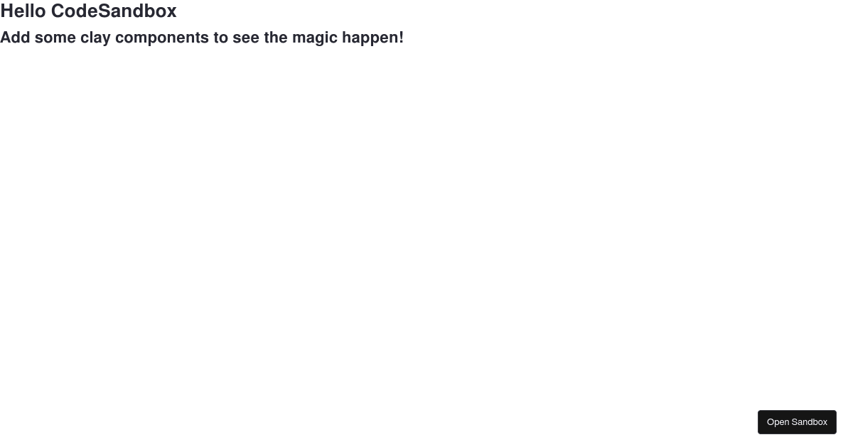 clay-codesandbox-ts - Codesandbox