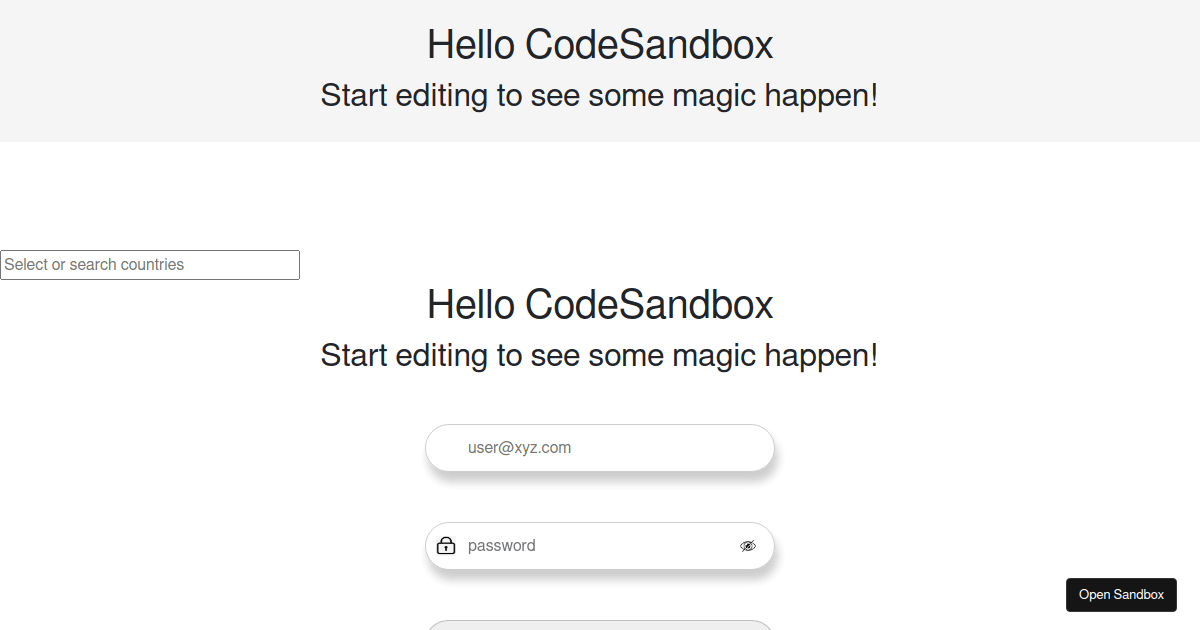 component-factory - Codesandbox