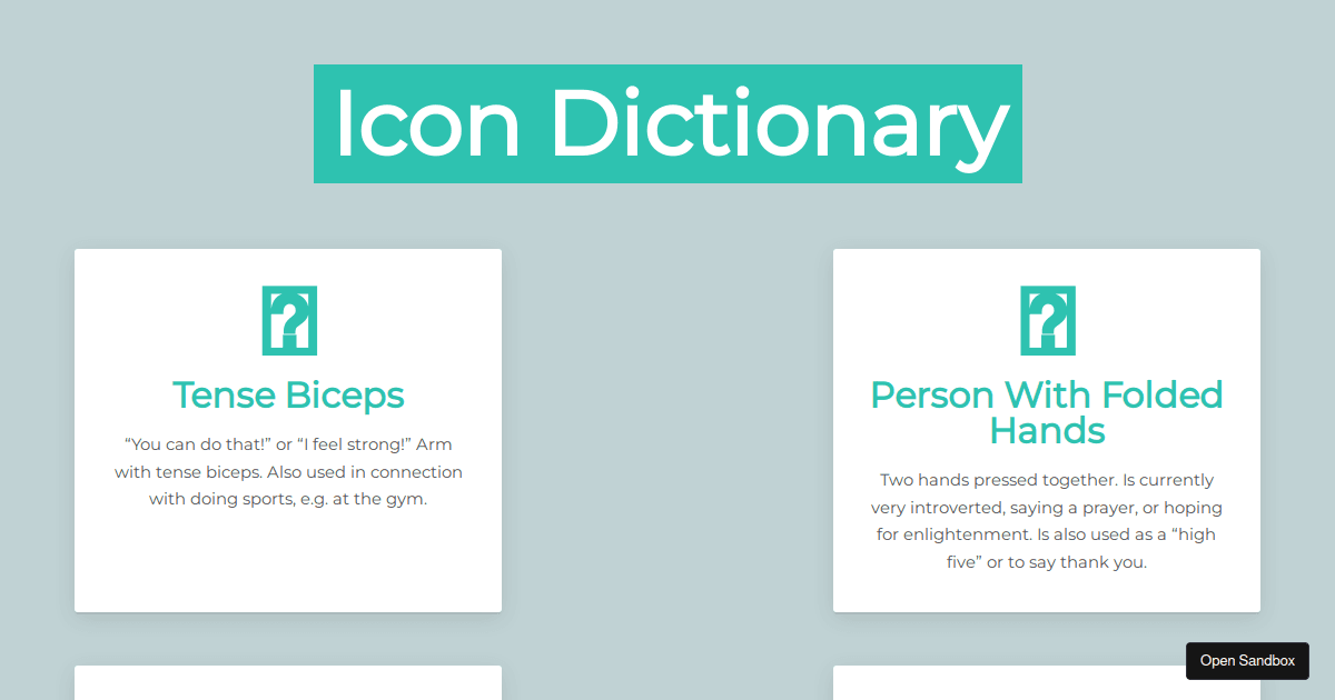 Iredafe/Icon-Dictionary - Codesandbox
