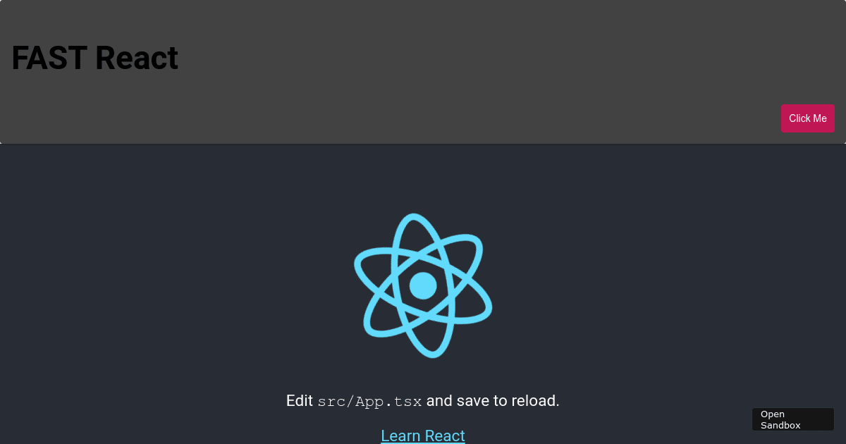 react-starter - Codesandbox