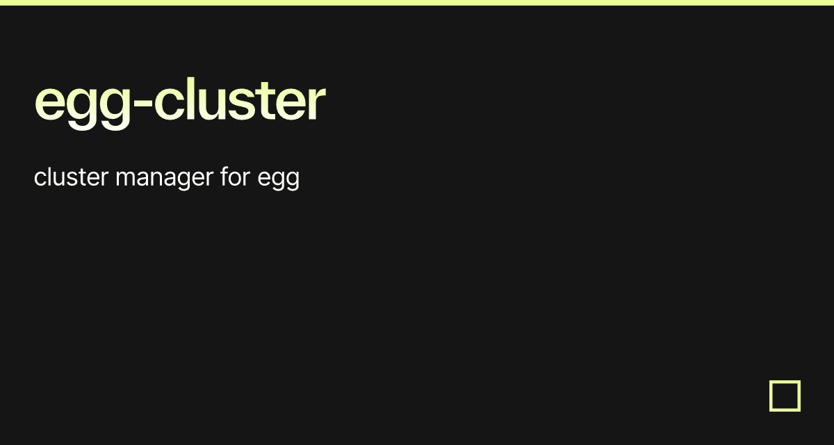 egg-cluster - Codesandbox