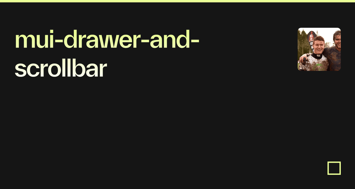 mui-drawer-and-scrollbar - Codesandbox