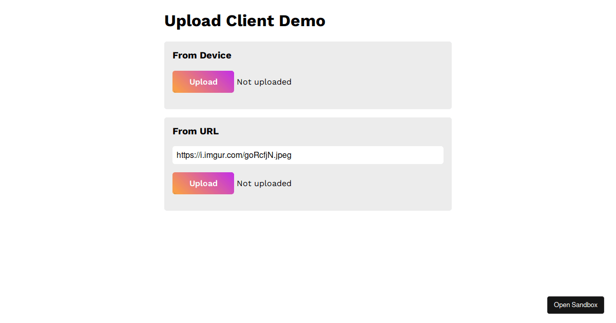 upload-client-demo - Codesandbox