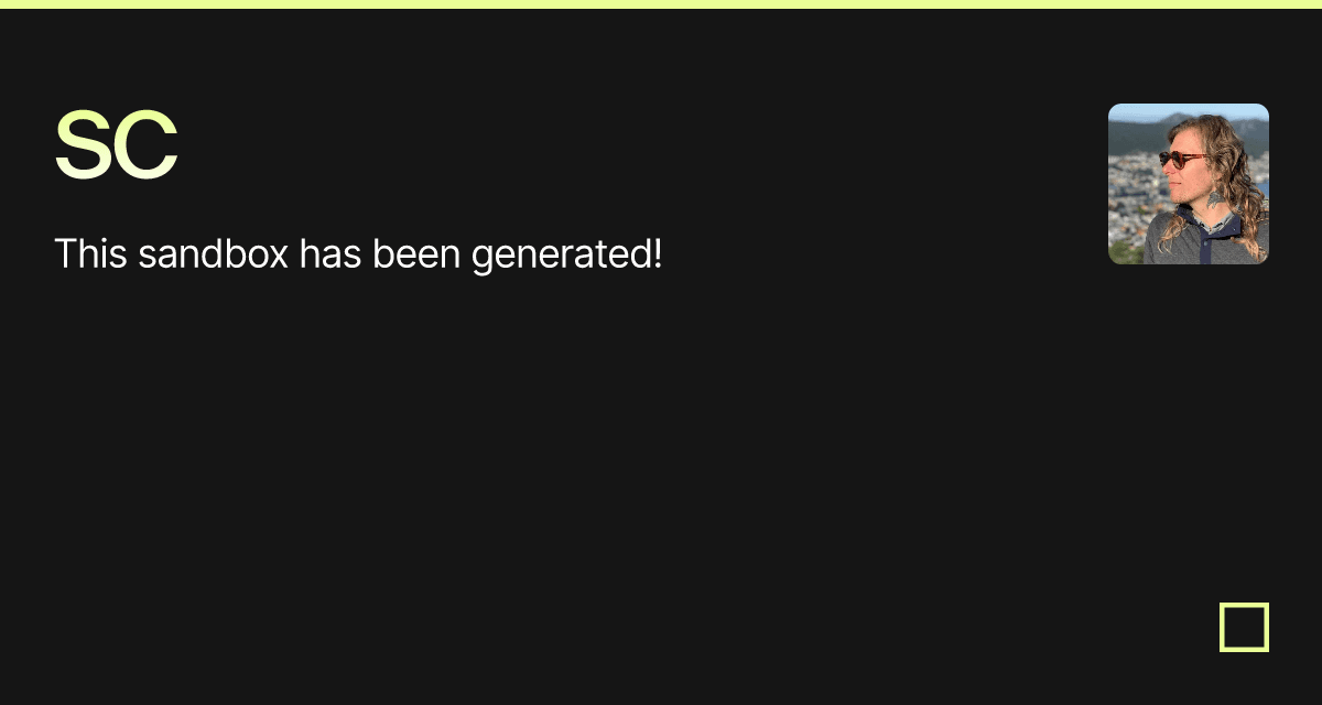 SC - Codesandbox