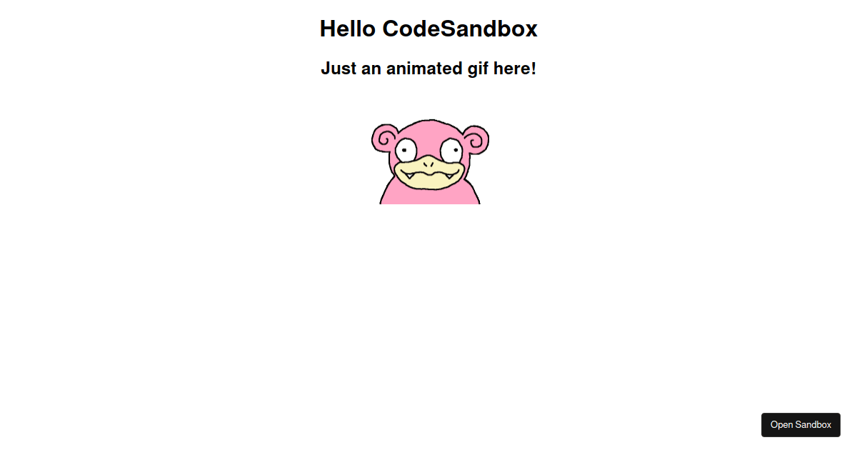 Animated gif! - Codesandbox