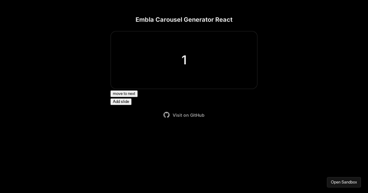 embla-carousel-generator-react (forked) - Codesandbox