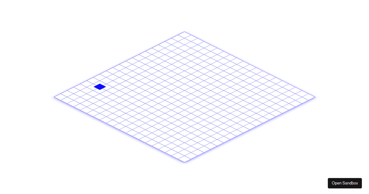 Isometric Grid in React - Codesandbox