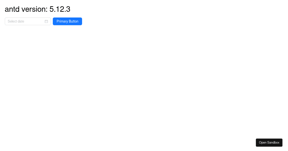 antd reproduction template (forked) - Codesandbox