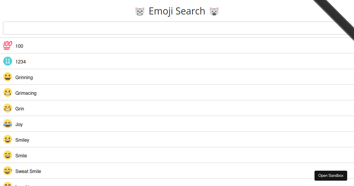 emoji-search - Codesandbox