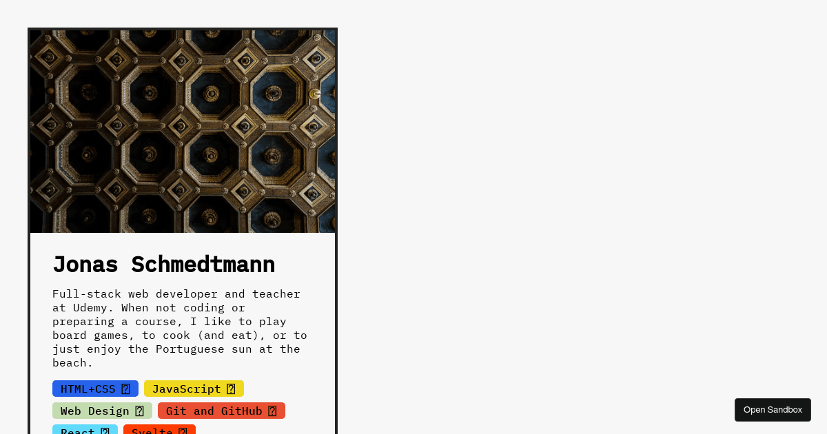 challenge-dev-profile - Codesandbox