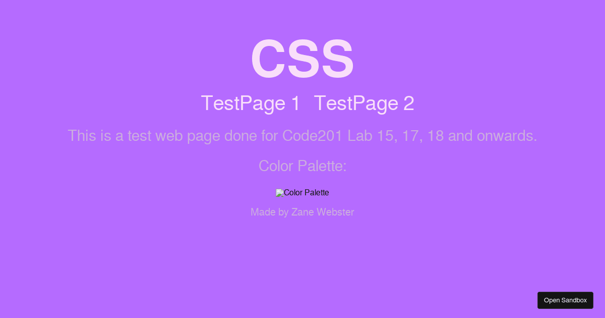 webstercz/CSS - Codesandbox