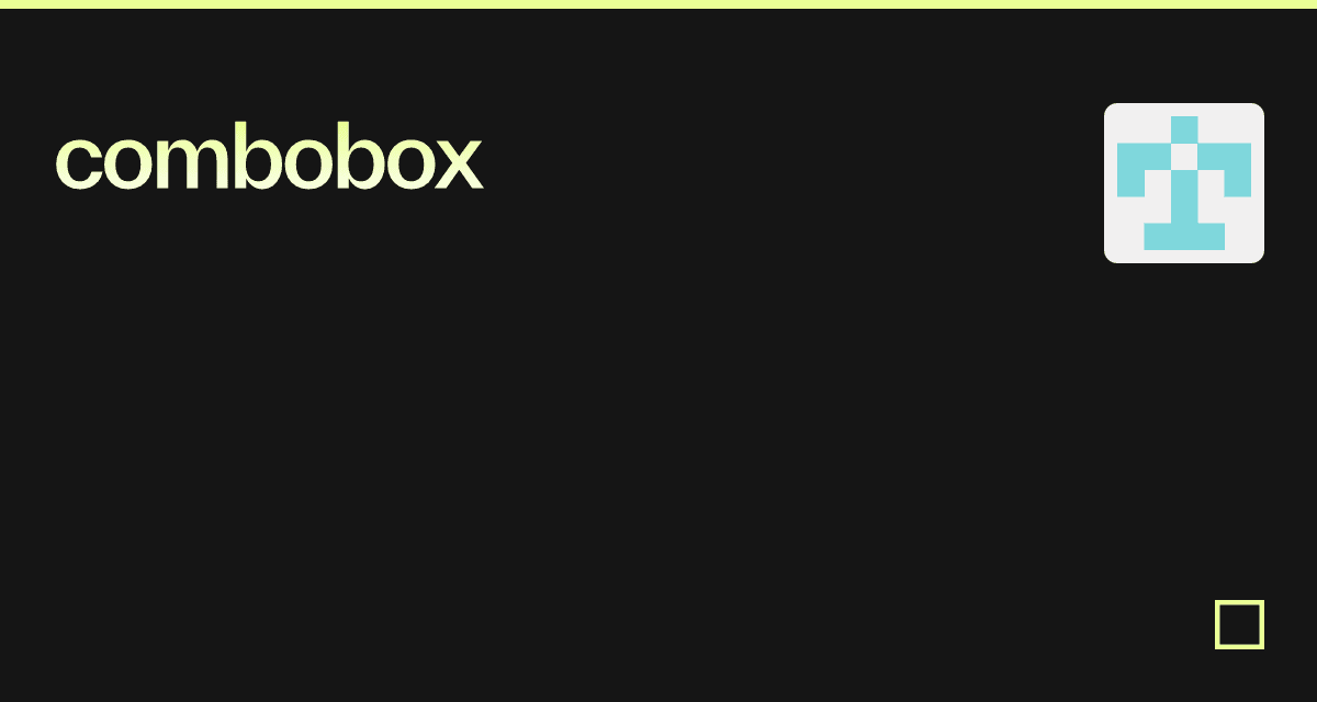 combobox - Codesandbox