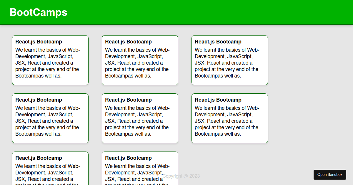Devtown React JS - Codesandbox Devtown React JS - Codesandbox