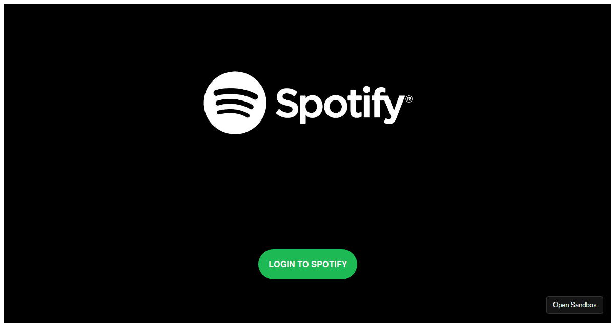 spotify-project - Codesandbox