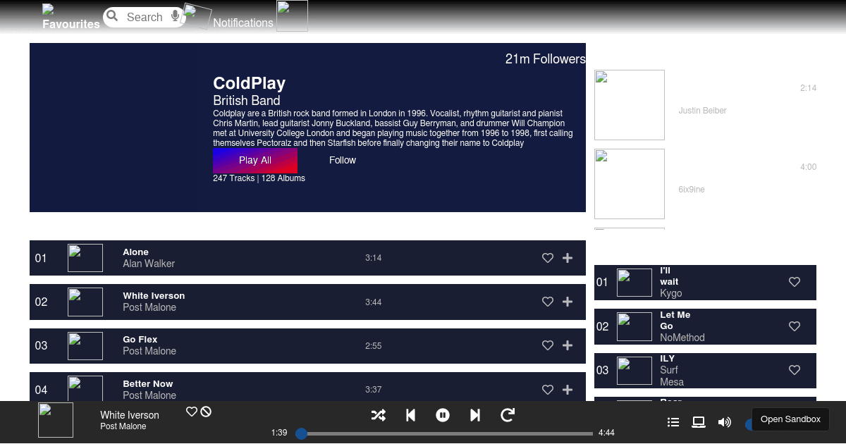 music-player-1 (forked) - Codesandbox
