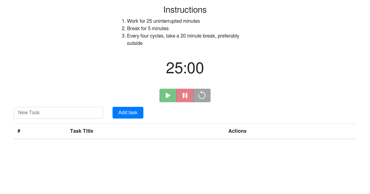 pomodoro_app - Codesandbox