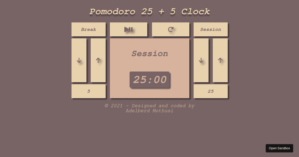 pomodoro-clock - Codesandbox