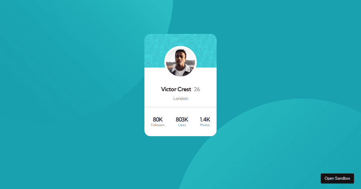 profile-card-component - Codesandbox