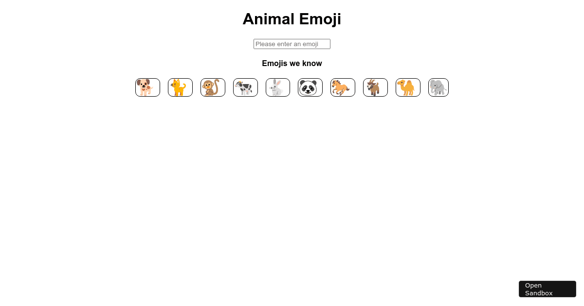 animal-emoji - Codesandbox