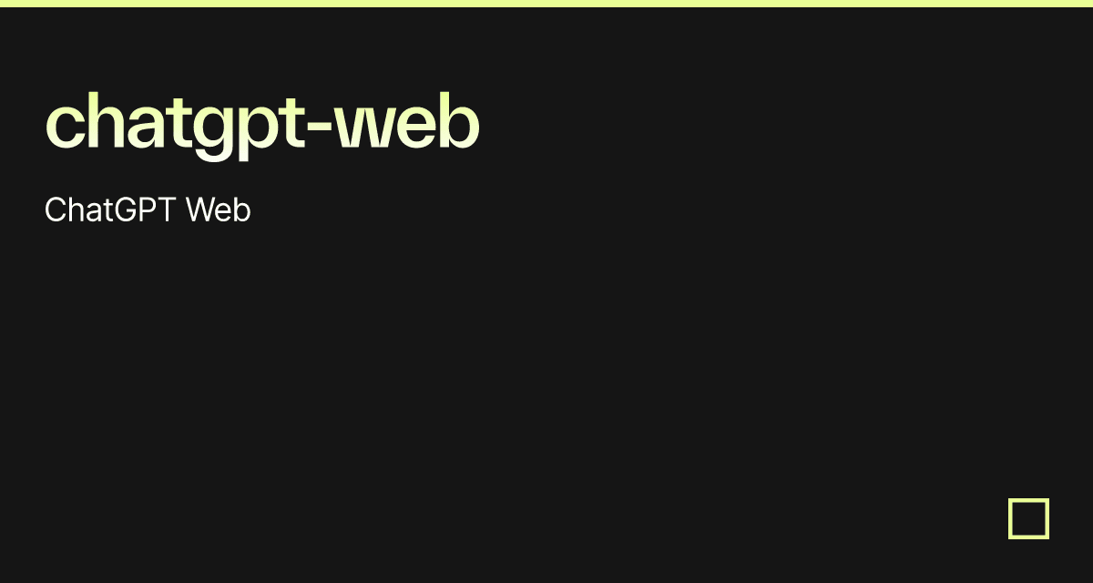 chatgpt-web - Codesandbox