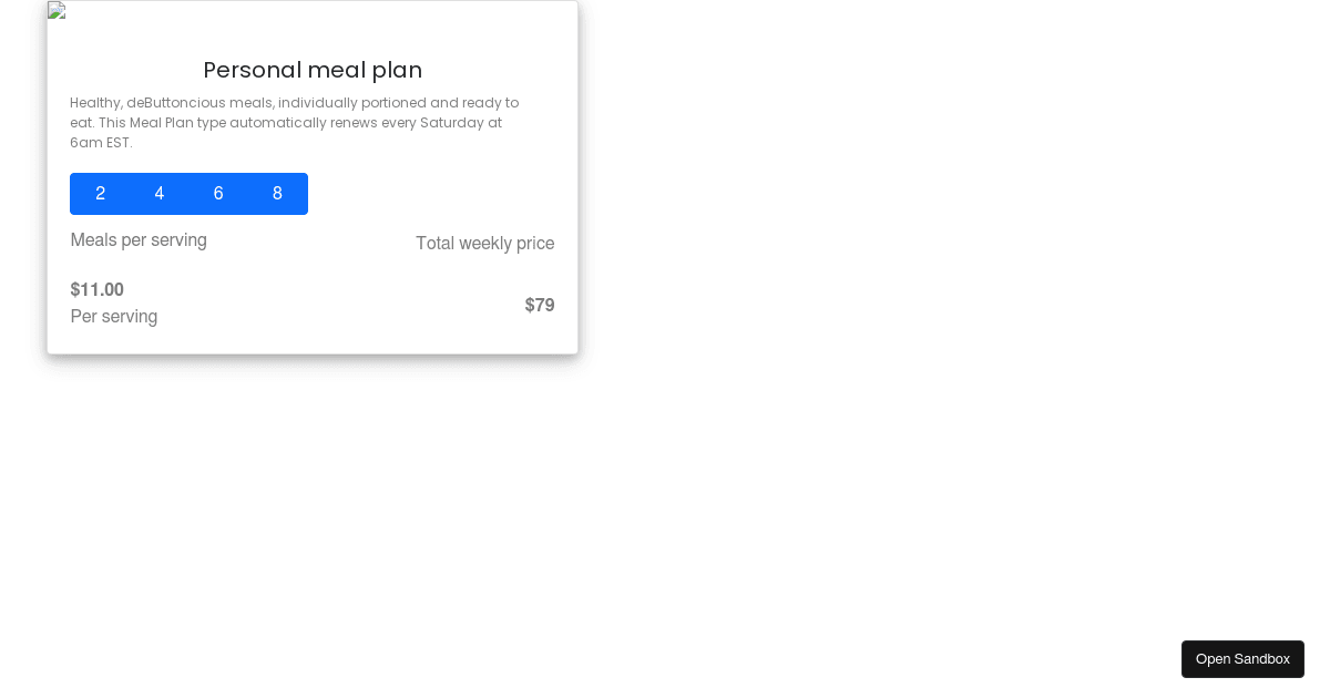 react-meal-plan-sandbox - Codesandbox