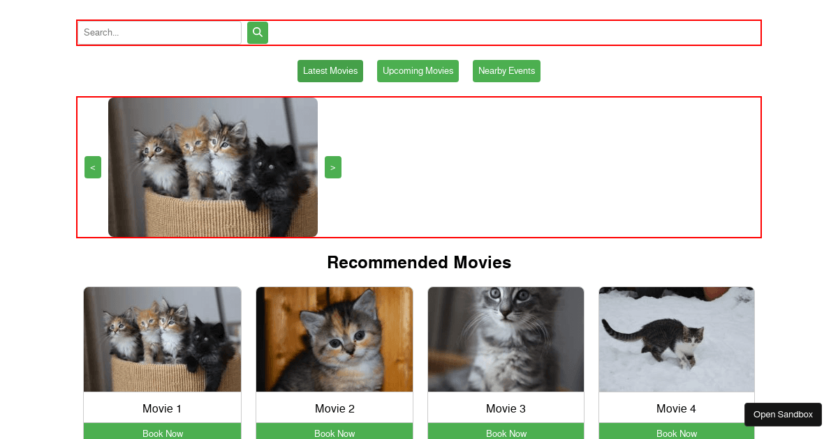 React Components Completed Forked Codesandbox