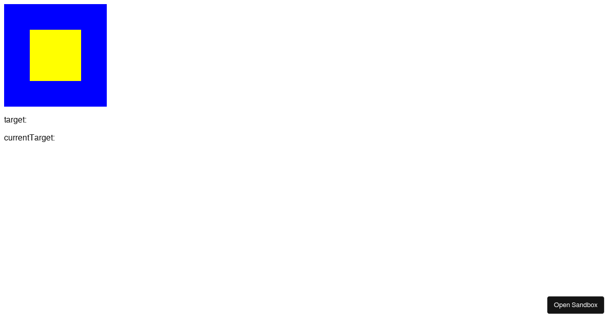 event target - Codesandbox