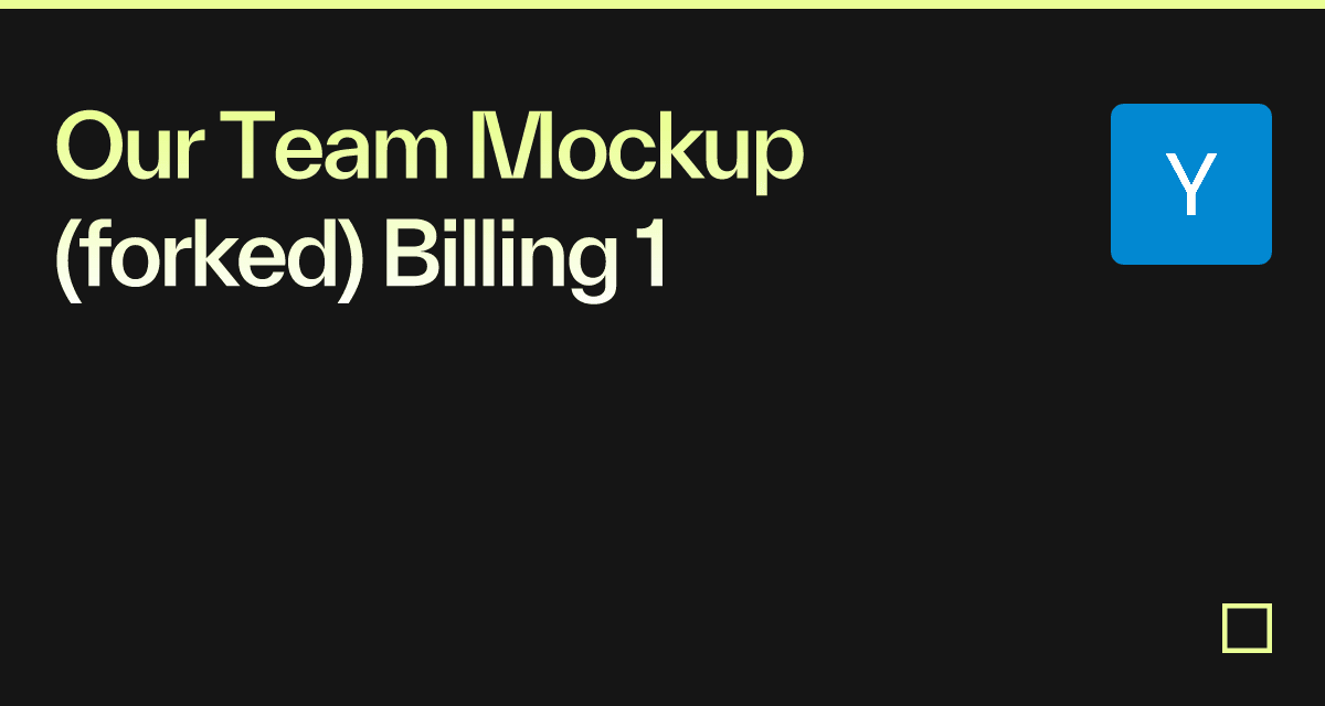 Our Team Mockup Forked Billing 1 Codesandbox