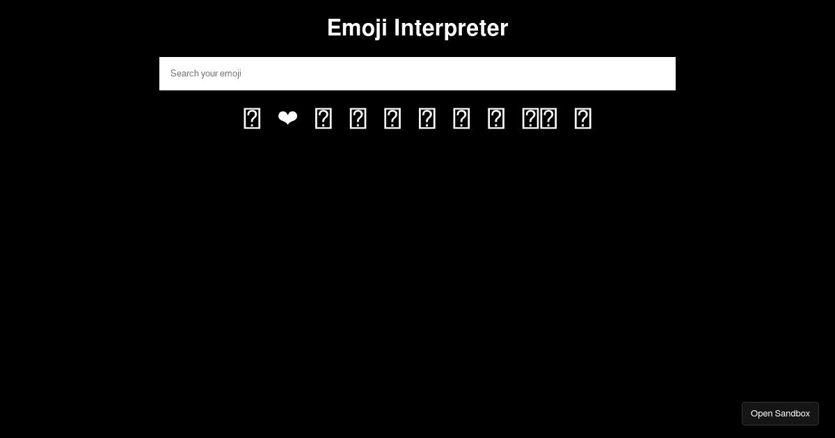 emoji-interpreter - Codesandbox